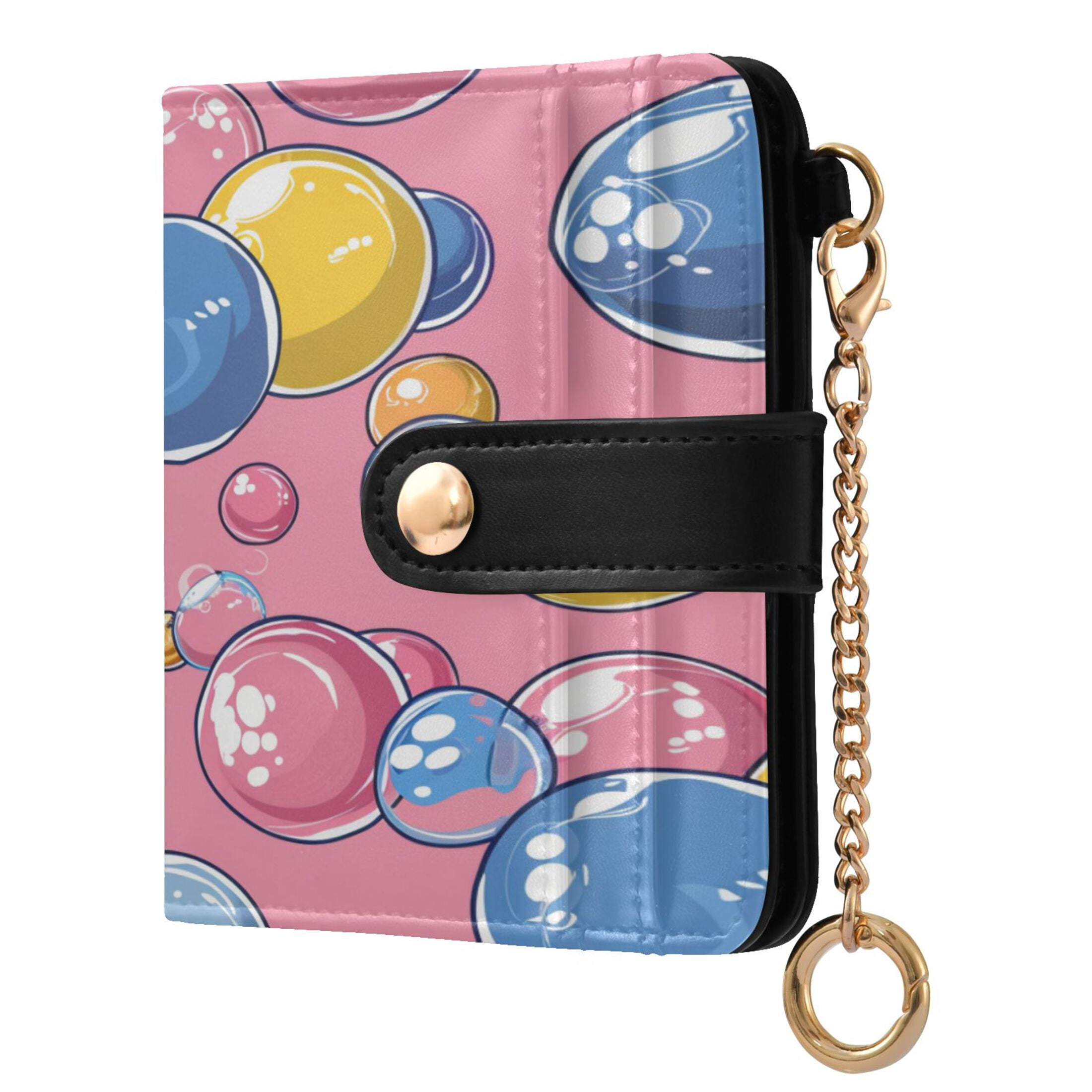 Colorful Bubble Gum Women's Wallet PU Leather Card Cases RFID Blocking ...