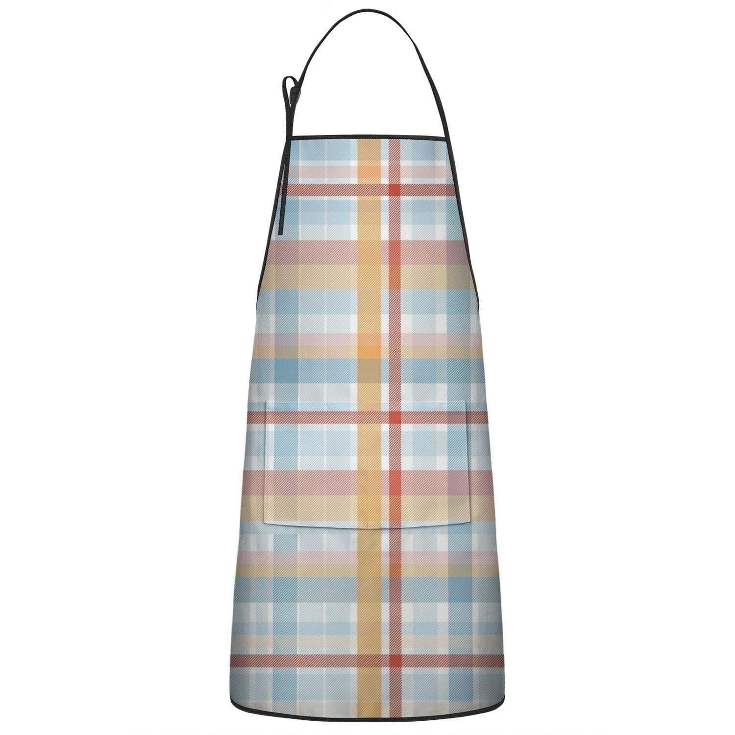 Colorful Buffalo Plaid Apron with Pocket Chemical Work Apron Waterproof ...