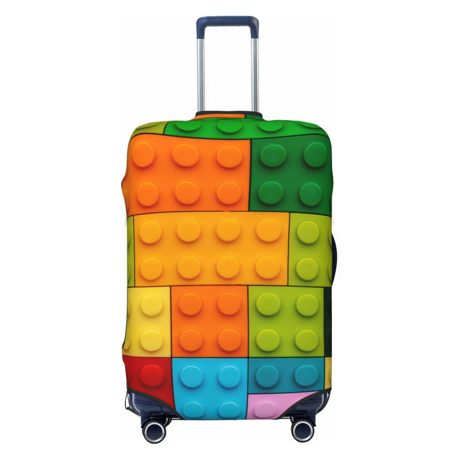 Colorful Building Blocks Luggage Cover, Elastic Suitcase Cover Travel ...