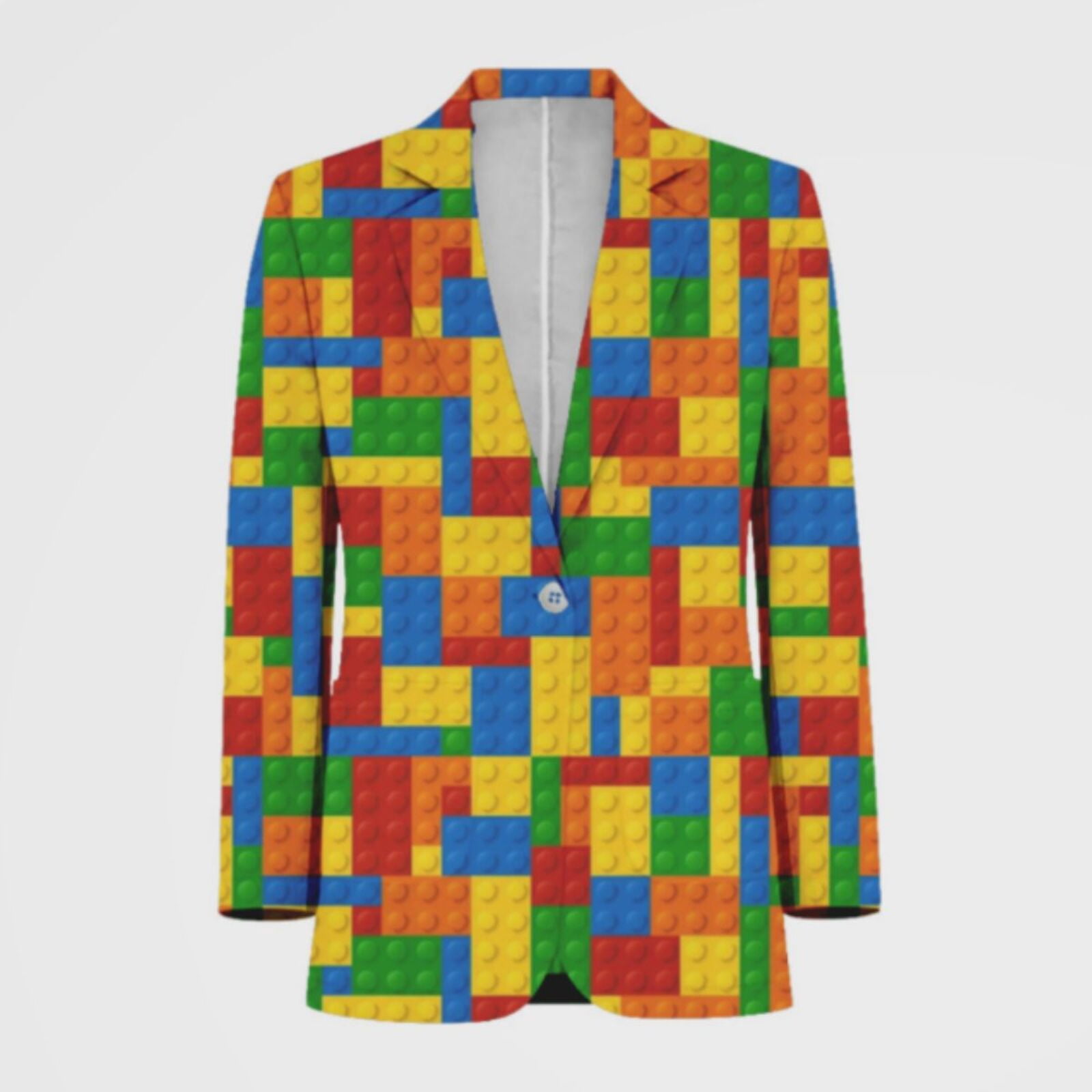 Colorful Building Bricks Small Plastic Blocks-01 Men Blazers Slim ...