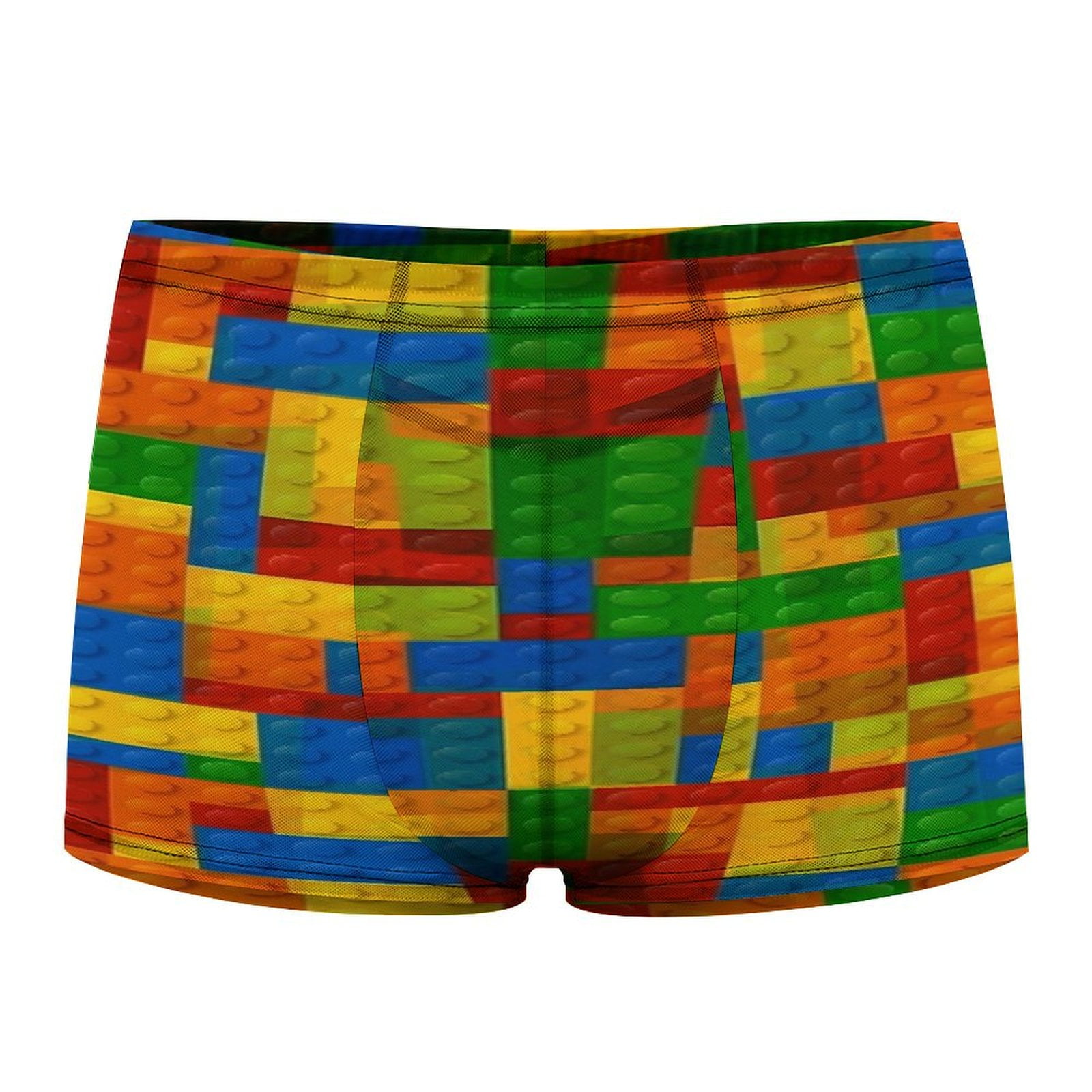 Colorful Building Bricks Small Plastic Blocks Men's Mesh Boxer Briefs ...