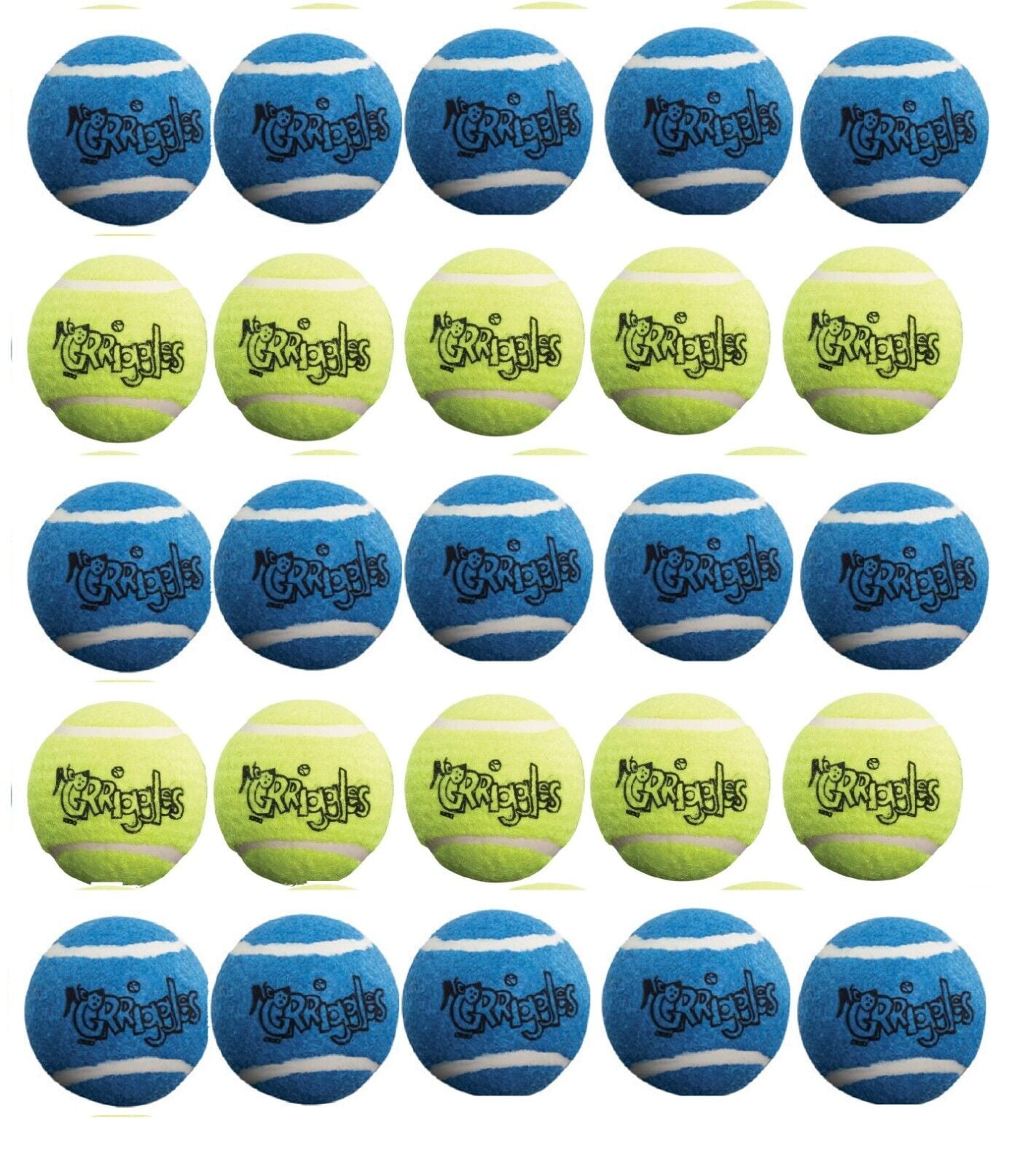 Colorful Bulk Dog Tennis Balls Mini Regular Large Jumbo Fun Healthy ...