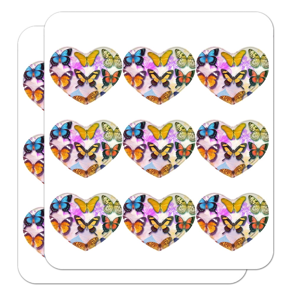 Colorful Butterflies Butterfly Design Heart Shaped Planner Calendar ...