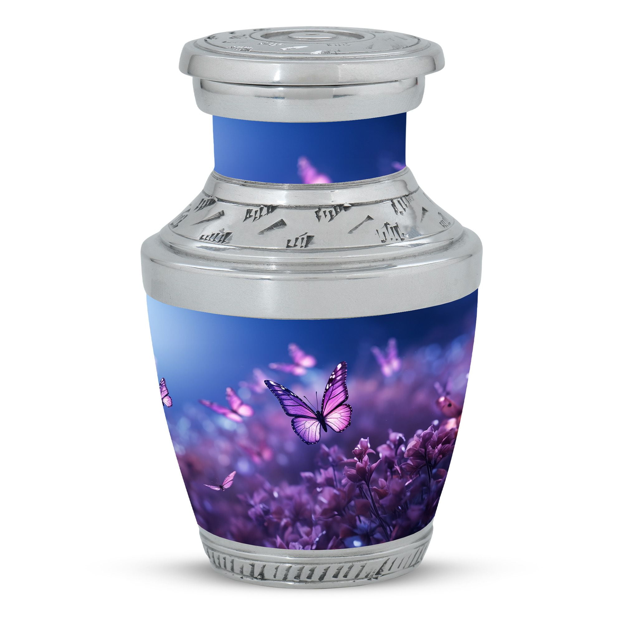 Colorful Butterflies Urn for Ashes, Mini Keepsake Urn, Small Cremation ...