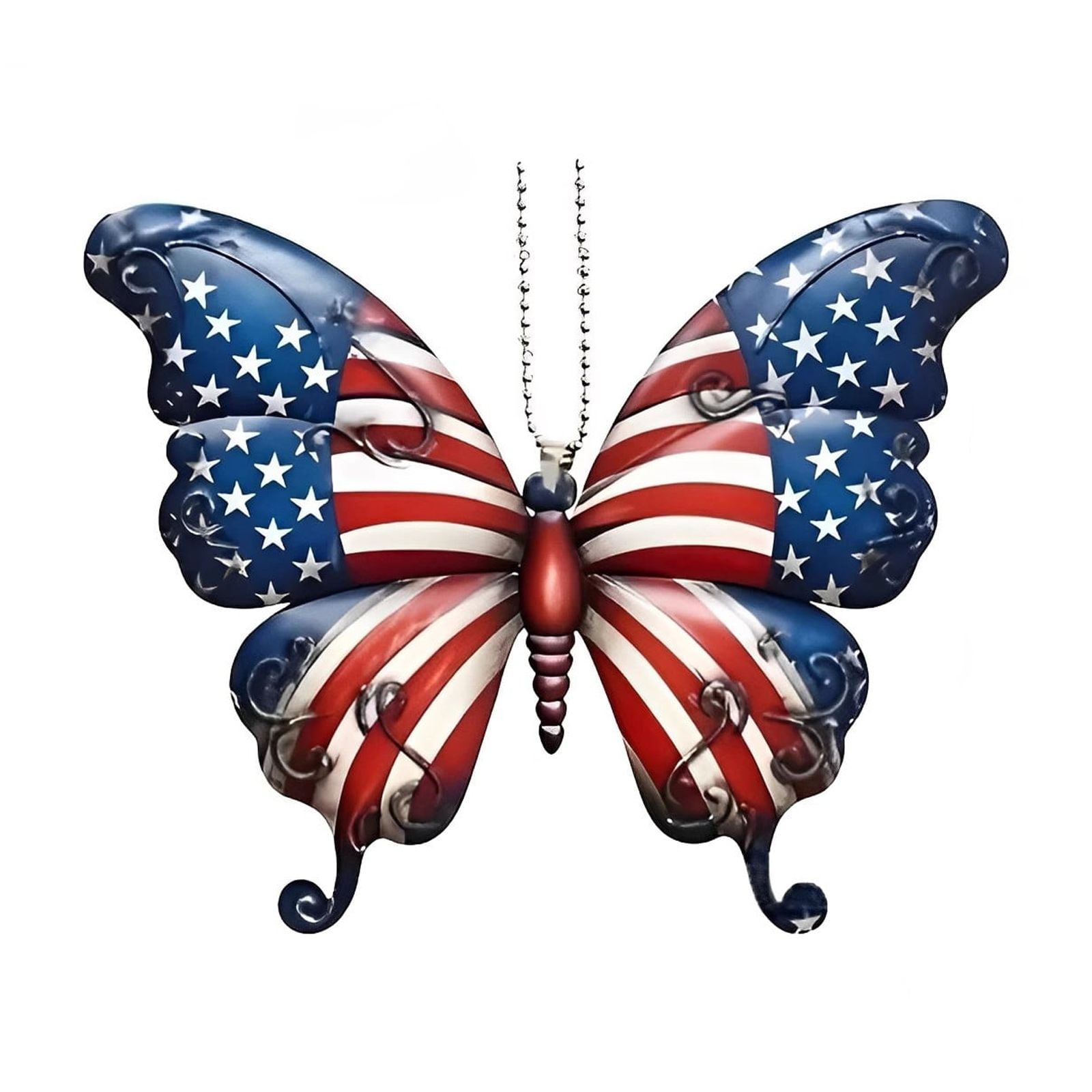 Colorful Butterfly 2D Acrylic Hanging Ornaments Decorative Pendants ...