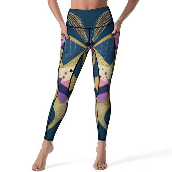Colorful Butterfly Art Print Leggings Legging Gym Gym Pants Gym ...
