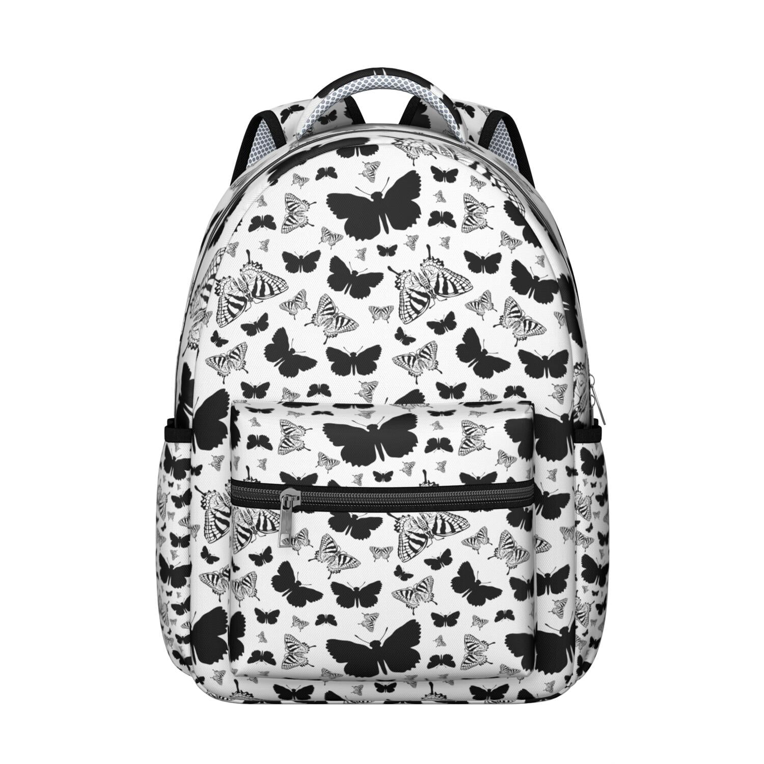 Colorful Butterfly Bookbag for Student Cute Floral Print Backpack for ...