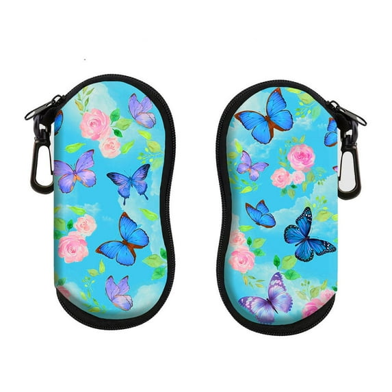 Colorful Butterfly Glasses Storage Box Women Men Glasses Case Portable ...