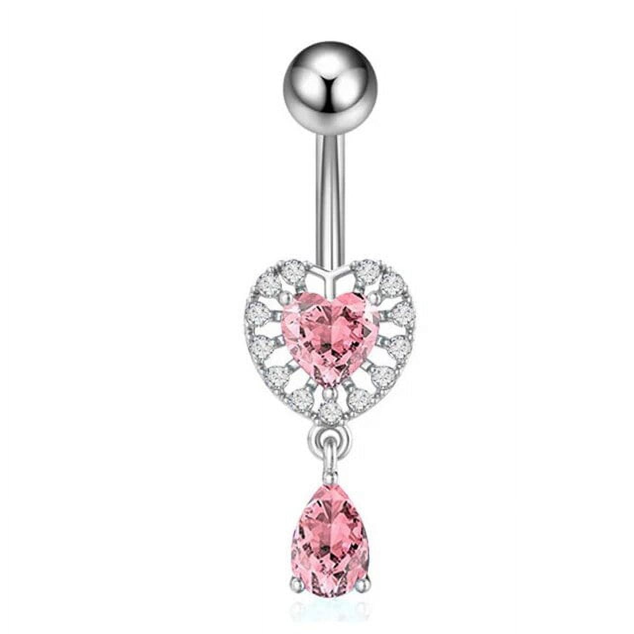 Colorful Butterfly Heart Belly Button Rings For Women Girls Sexy Navel Ring Drop Dangle Body