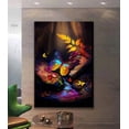 Colorful Butterfly In Nature And Tiny Stream Wall Art Home Decor ...