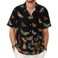 Colorful Butterfly Men's Shirts Short-Sleeved with All-Over Prints ...