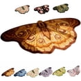 Colorful Butterfly and Moth Rug, Vintage Irregular Shape Area Rug, Soft ...