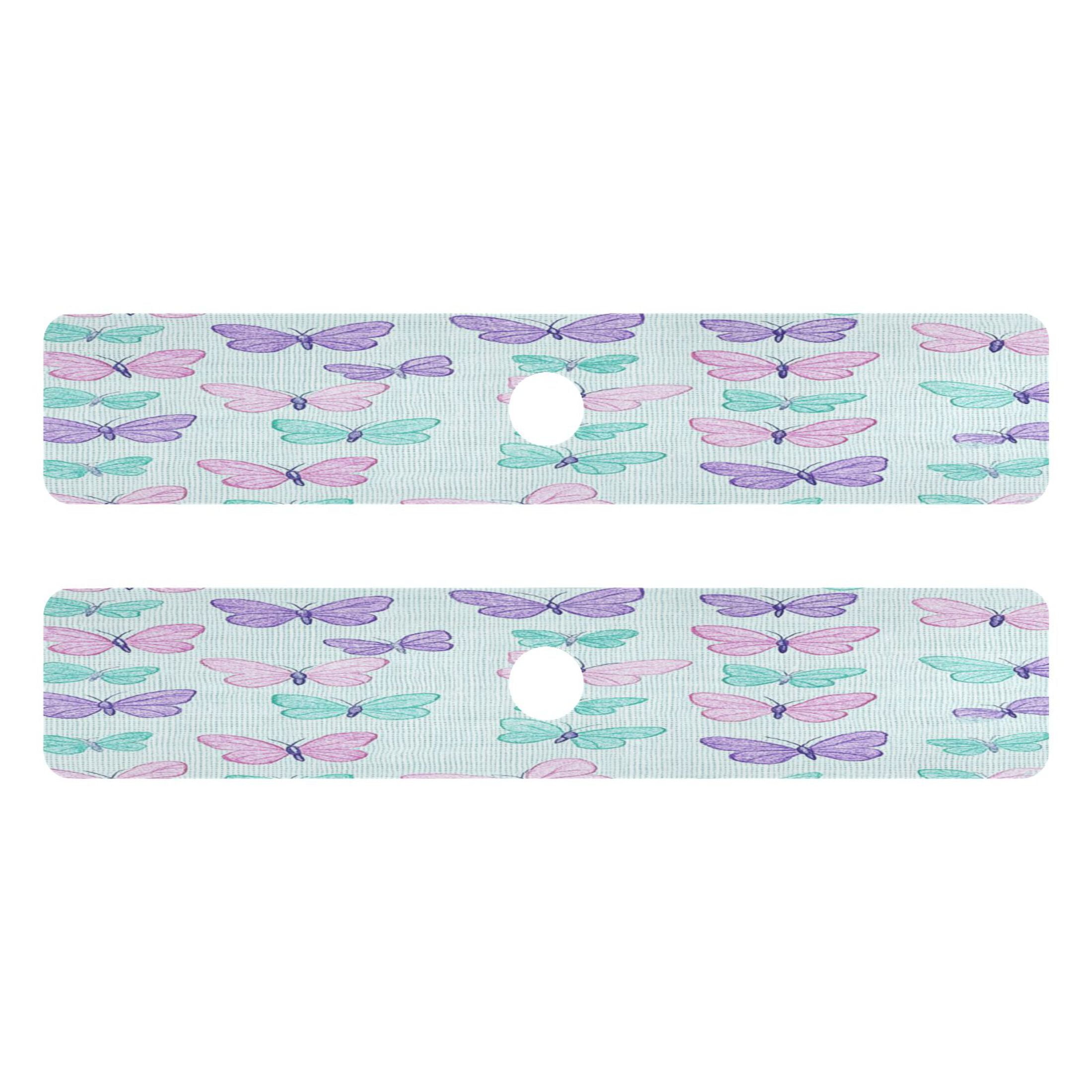 Colorful Butterfly Pattern Extra Long Silicone Algae Sink Mat 30x5.4in ...