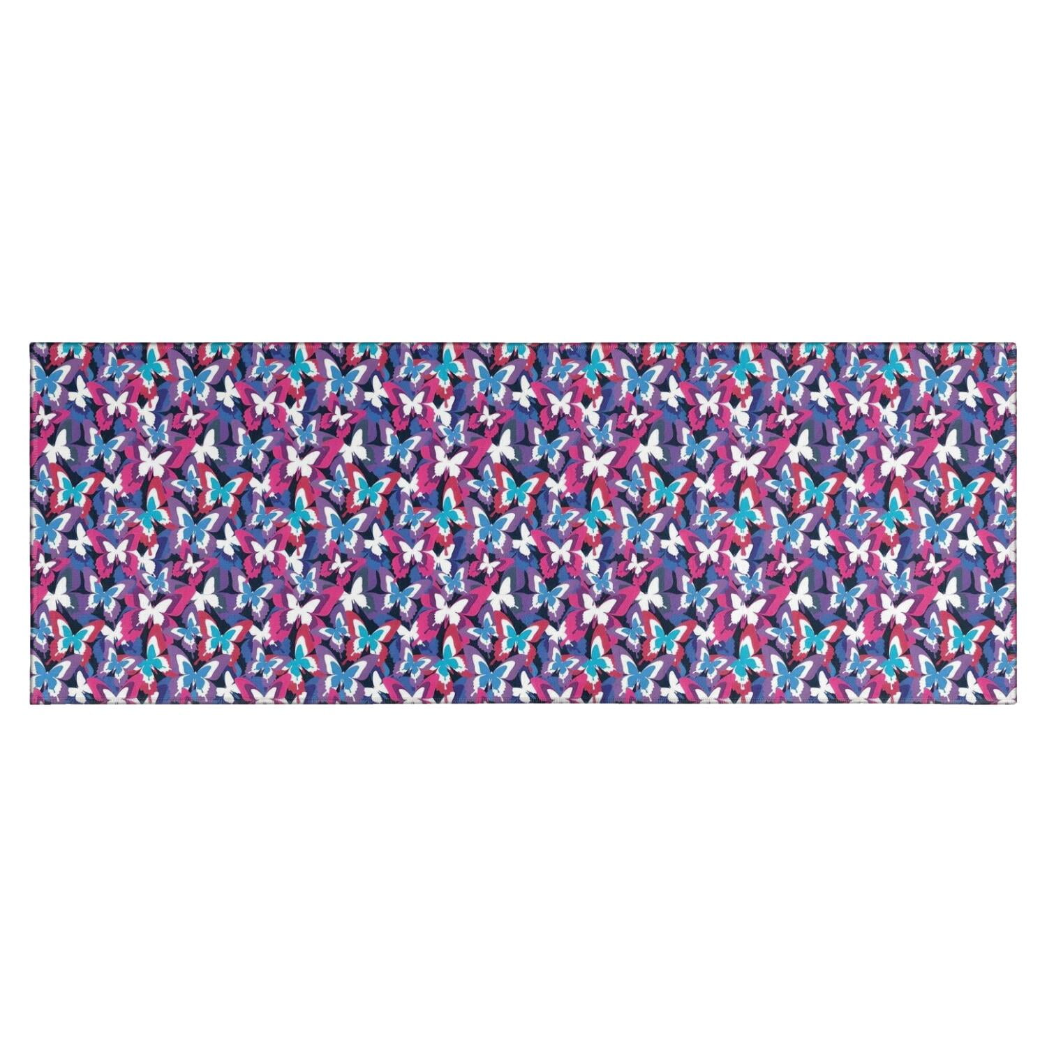 Colorful Butterfly Pattern Kitchen Rug Mat,Kitchen Runner Rugs Non Skid ...