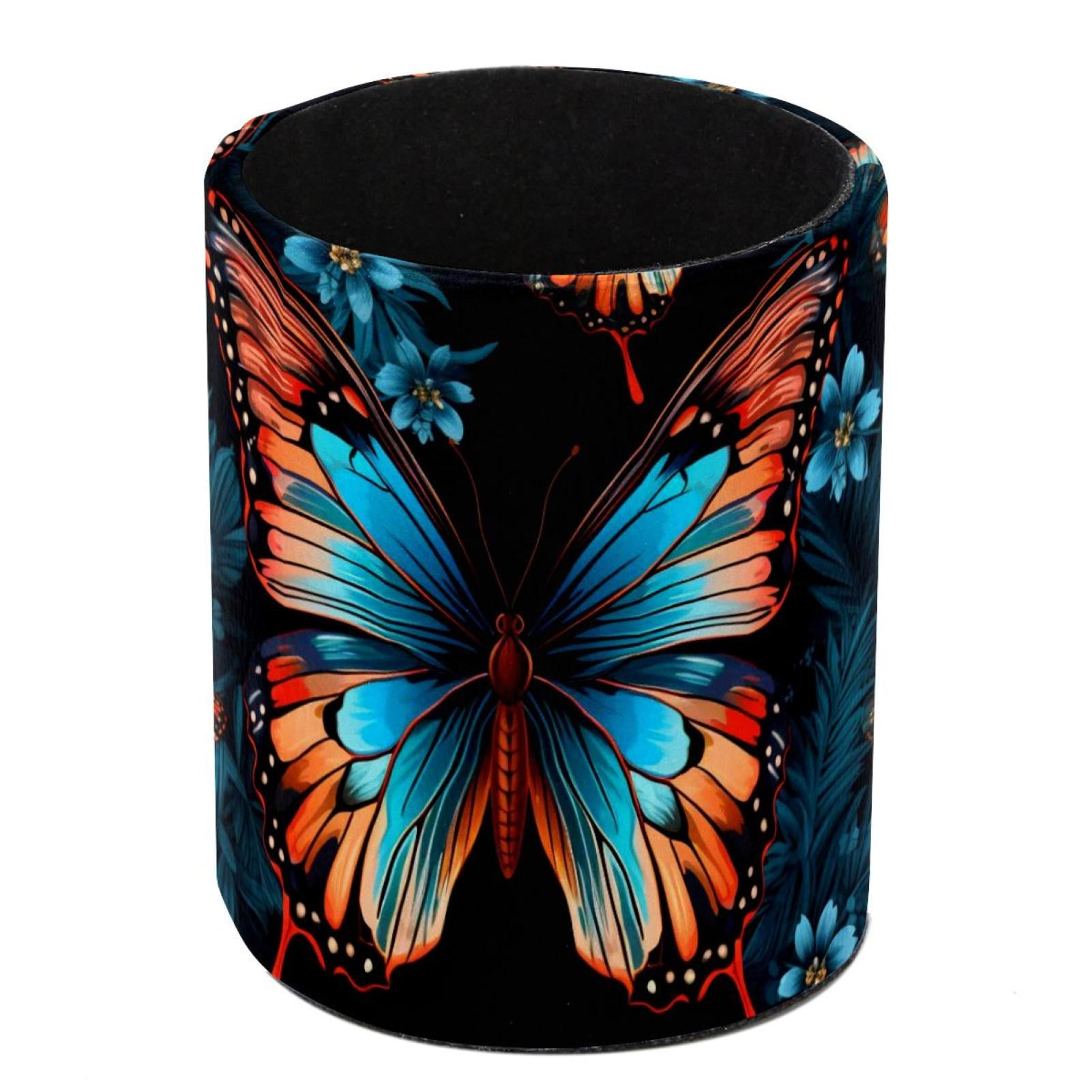 Colorful Butterfly Pen Pencil Holder for Desk, Desk Pen Organizer ...