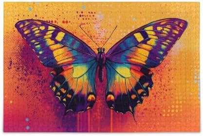 Colorful Butterfly Puzzles for Adults and Kids 500 Pieces, Wooden ...