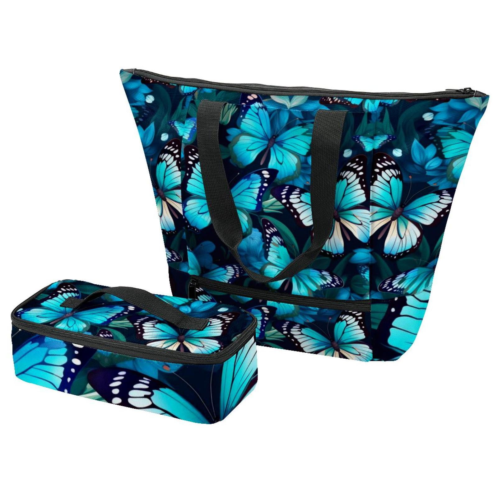 Colorful Butterfly Travel Duffel Bag Sports Tote Gym Bags Shoulder ...