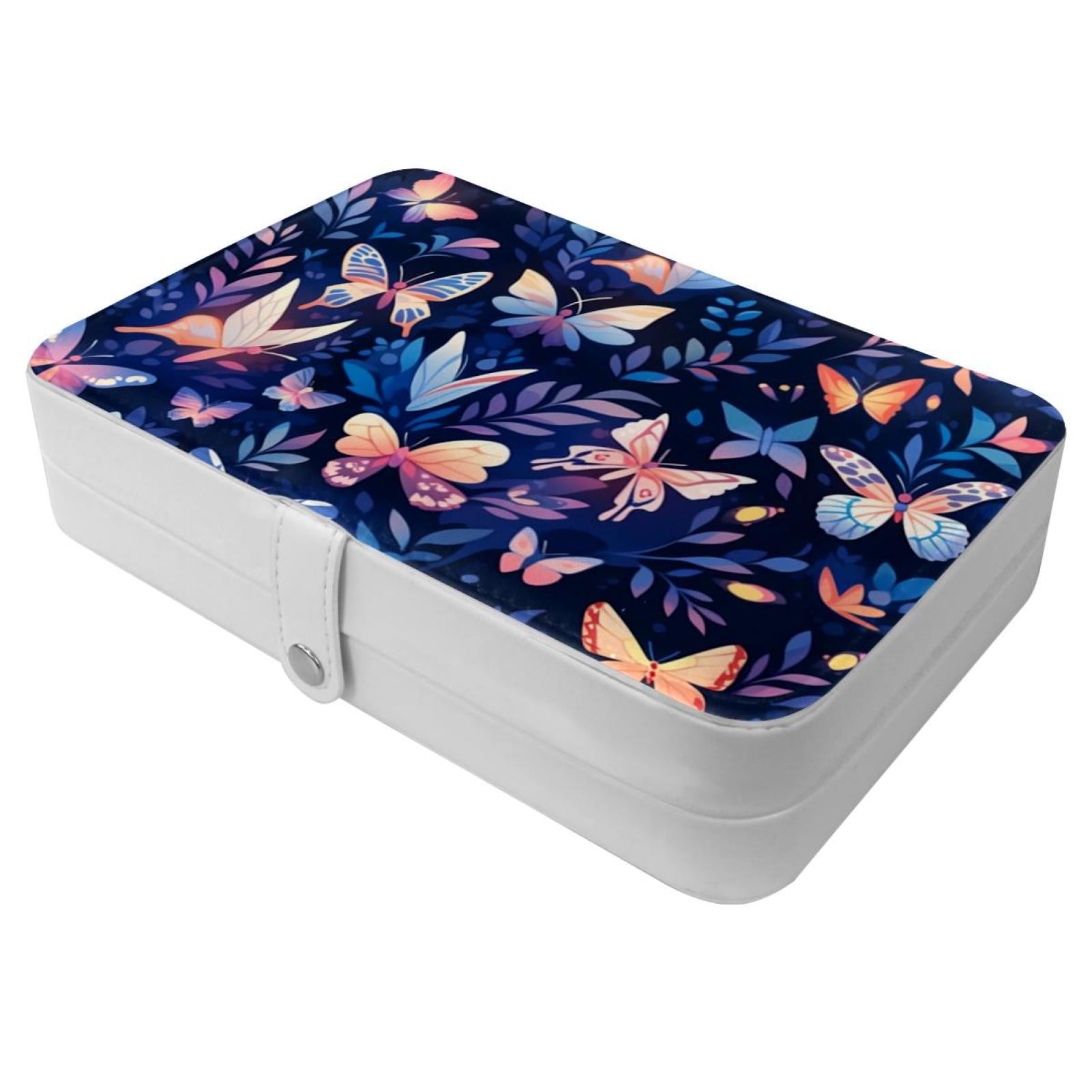 Colorful Butterfly Travel Jewelry Box - Compact and Portable - Ideal ...