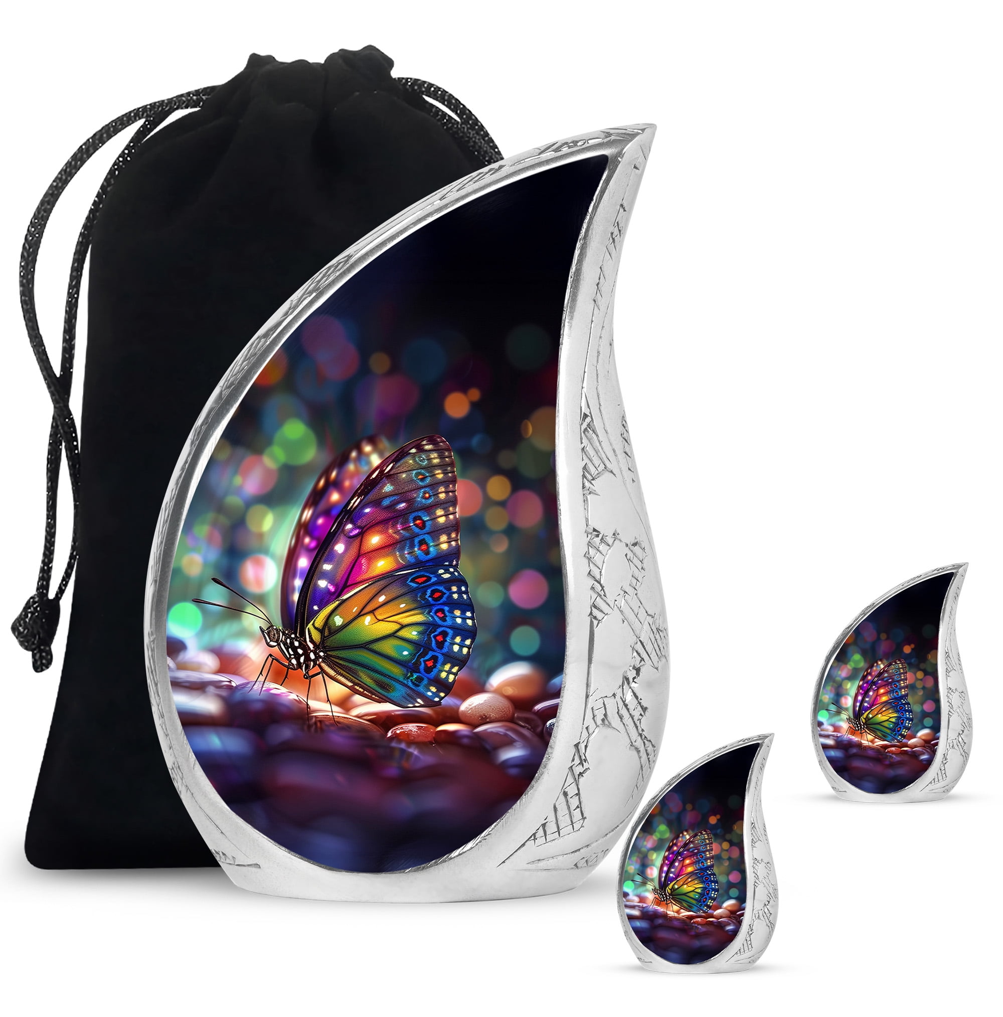 Colorful Butterfly Unique Urns For Human Ashes Adult Female - Large ...