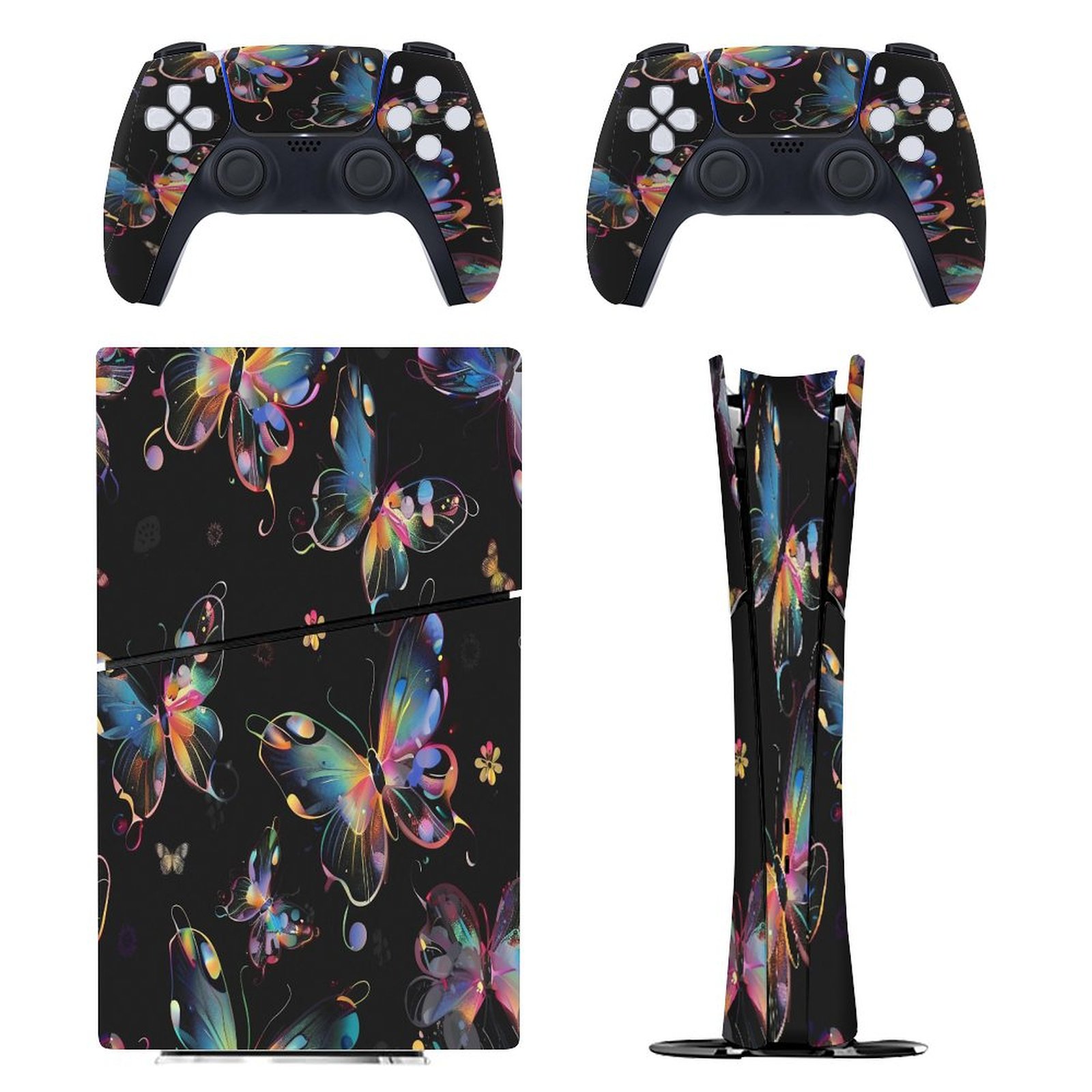 Colorful Butterfly with Glittering Wings PS5/PS5 Pro/PS5 Slim Digital ...