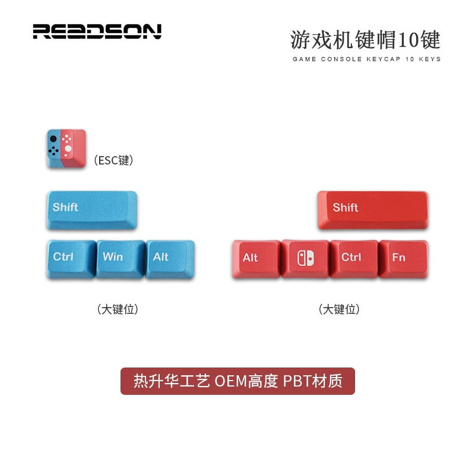 Colorful CMYK Sublimation PBT Keycaps for Win Key - 10 Key Series ...