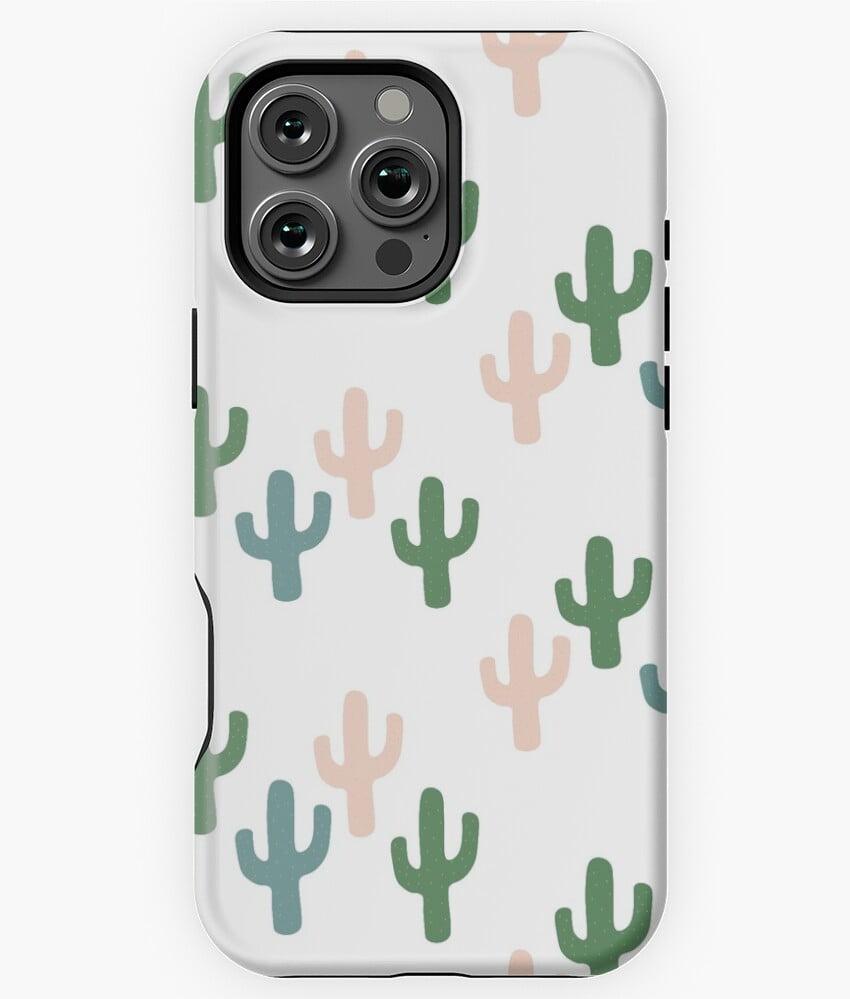 Colorful Cacti Desert Cactus Plant Phone Case for iPhone 16 15 14 13 12 ...