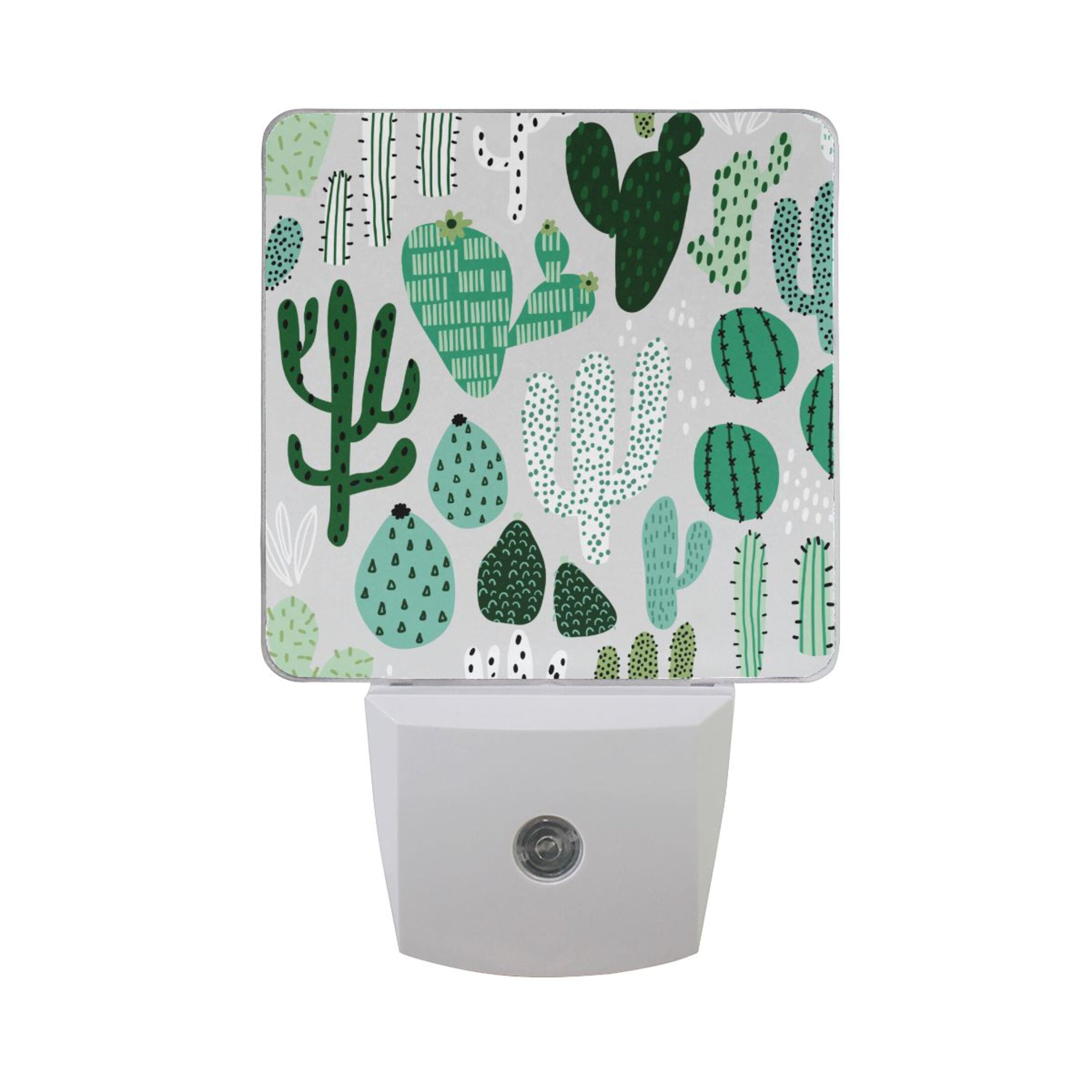 Colorful Cactuses Night Light LED Dusk to Dawn Night Lamp Auto Sensor ...