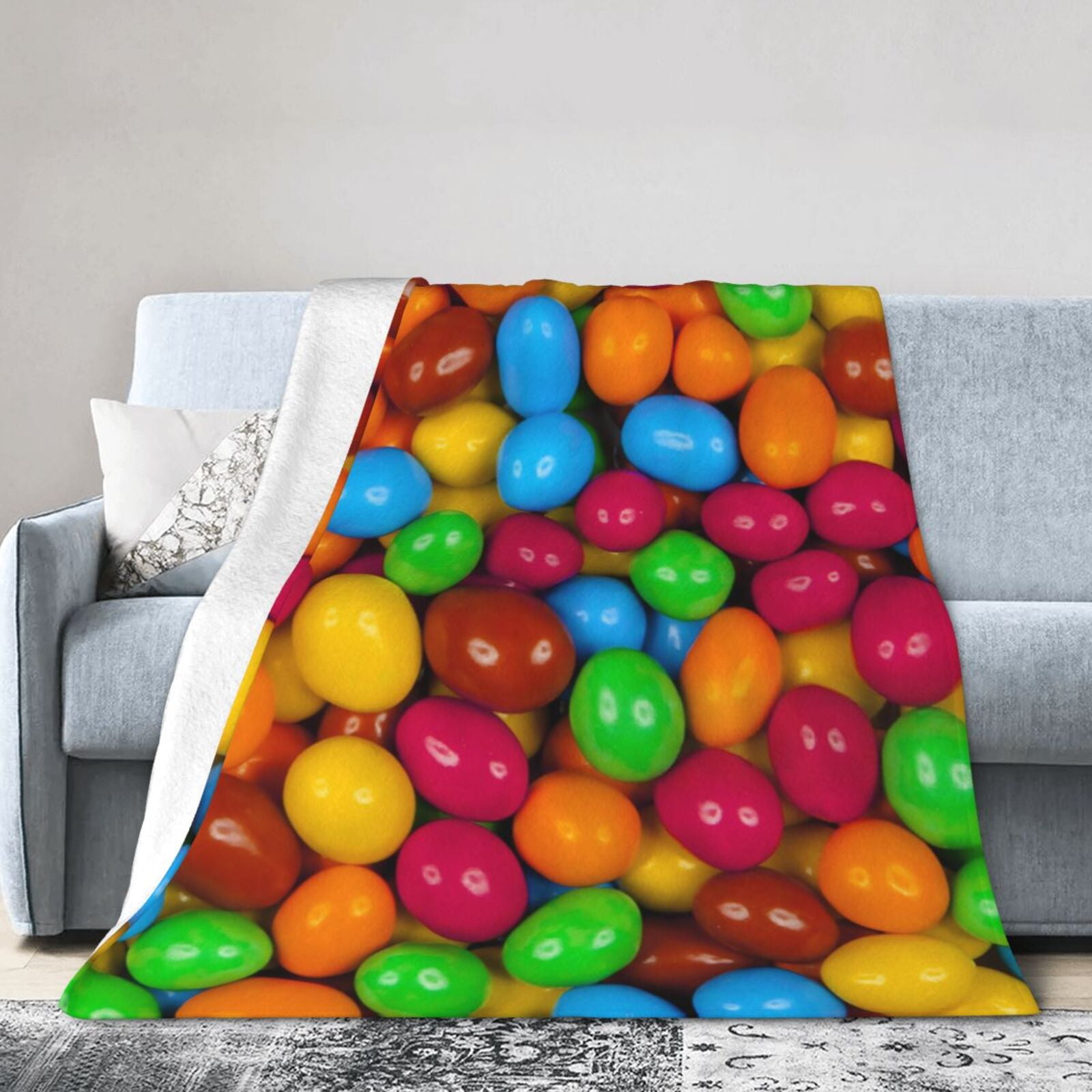 Colorful Candy Blanket Soft Throw Blanket Cozy Blanket & Throws For ...