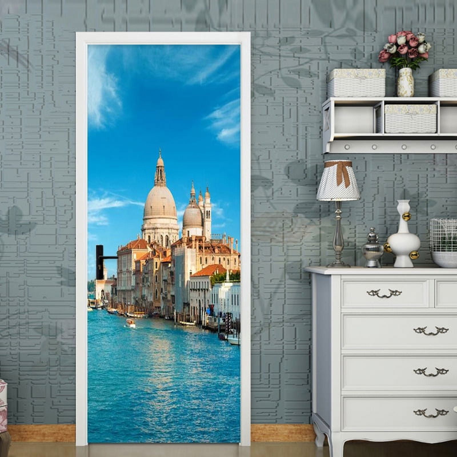 Colorful Candy Door Sticker Sweet Lollipop Wallpaper Decal Removable ...