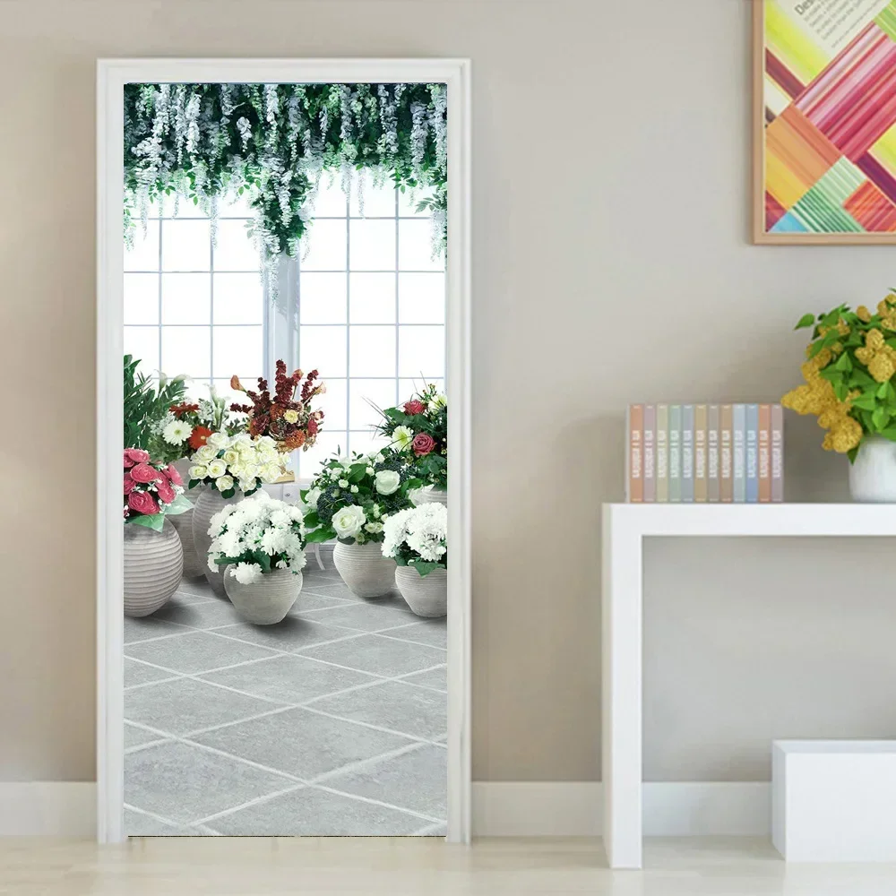 Colorful Candy Door Sticker Sweet Lollipop Wallpaper Decal Removable ...