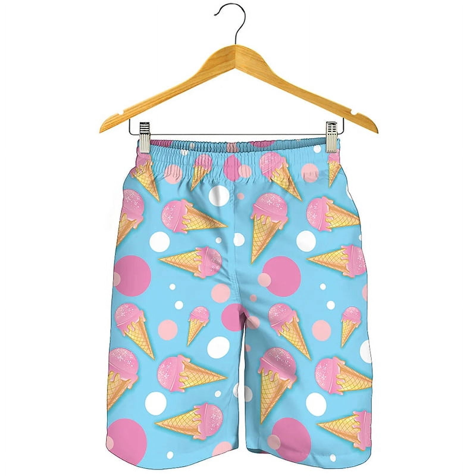 Colorful Candy Graphic Beach Shorts For Men Summer Running Surf Board ...