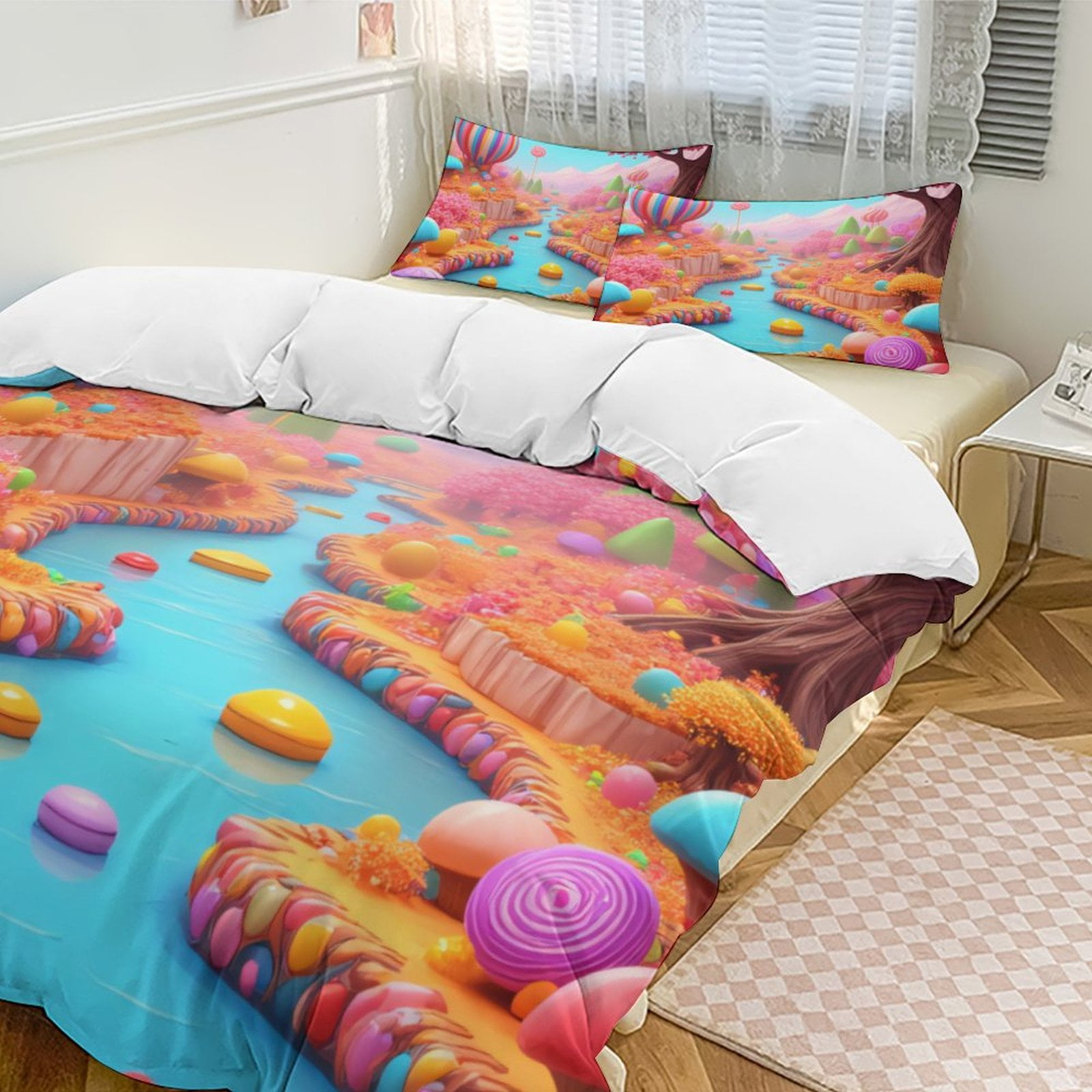 Colorful Candy Land 3D Duvet Cover Set Quilt Cover Theme of Kid Boy ...
