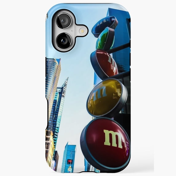 Colorful Candy Letter M Sign Logo Graphic Art iPhone Case 11 to 17 Pro ...