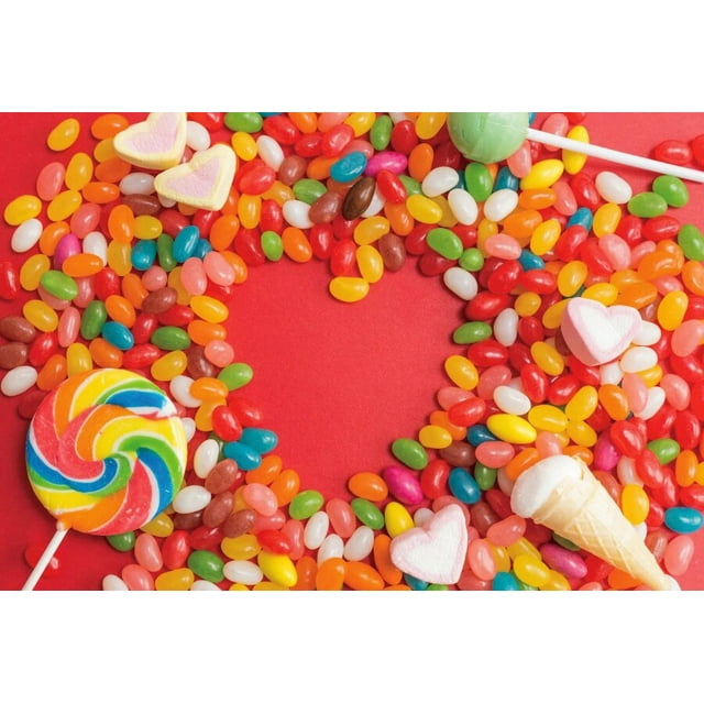 Colorful Candy Photography Backgrounds Lollipop Ice Cream Heart Candy ...