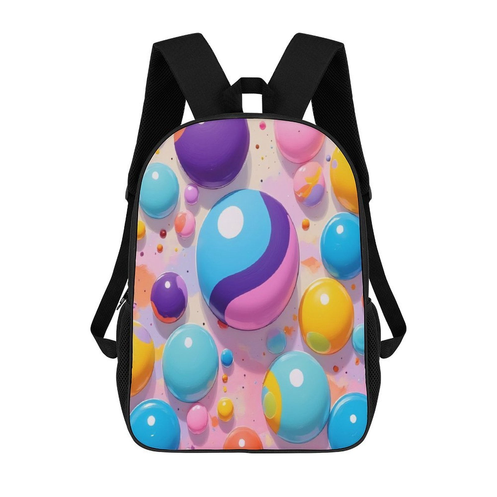 Colorful Candy Spheres Pattern 3D Print 17in adolescent backpack Bags ...