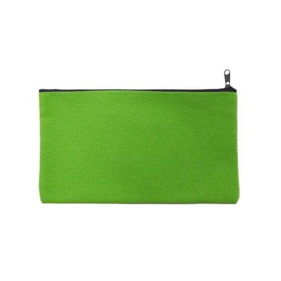 Colorful Canvas Pencil Pouch with Secure Zipper Closure for Pen and ...