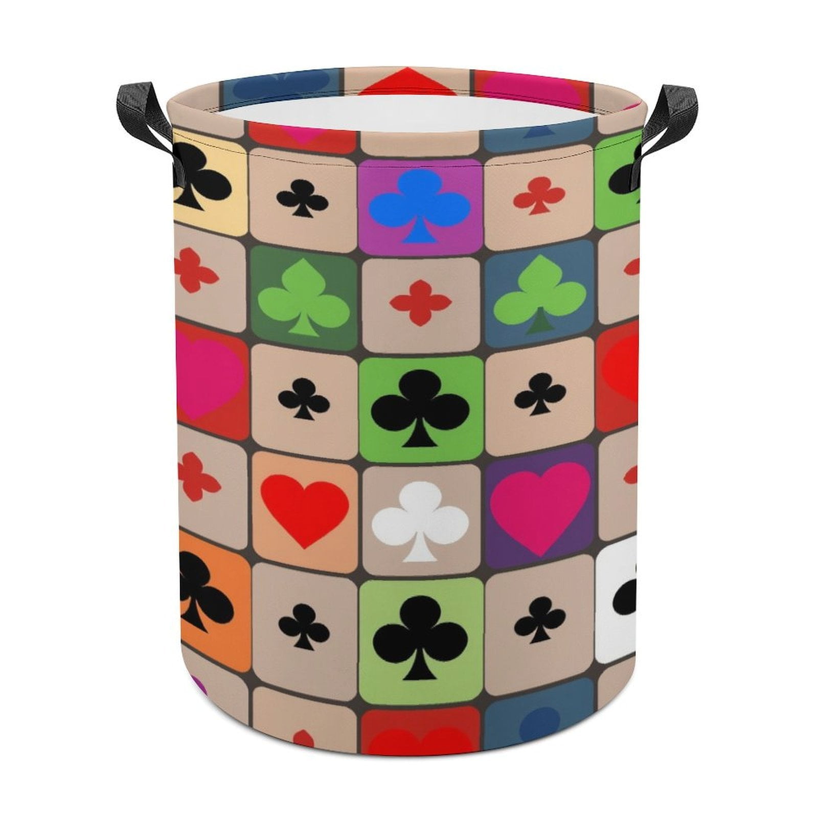 Colorful Card Suits Pattern Waterproof Storage Bag Household Dirty ...