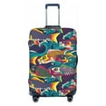 Colorful Carp Streamer Luggage Cover, Elastic Suitcase Cover Travel ...