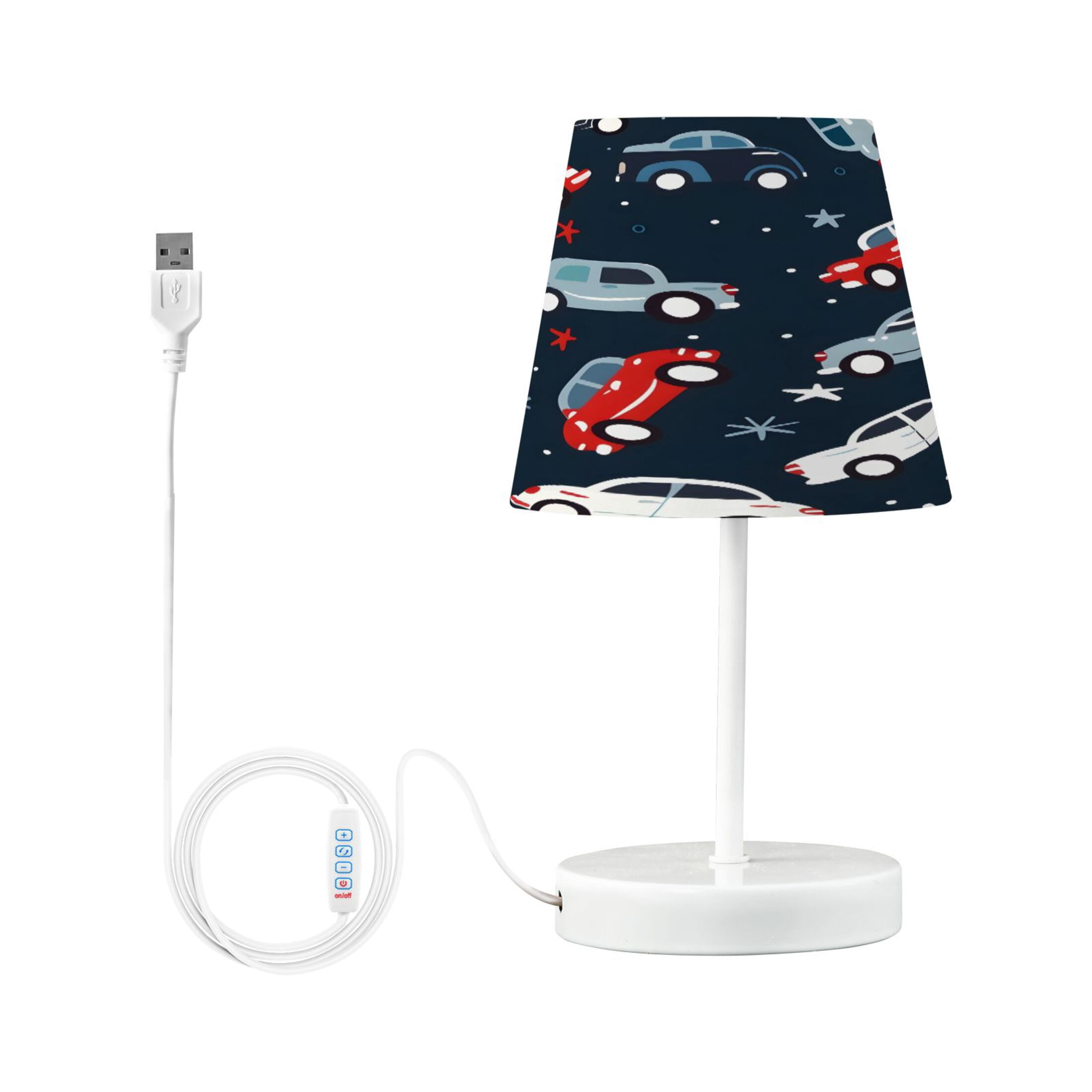 Colorful Cars and Stars Desk Lamp LED Table Nightstand Lamps with 3 ...