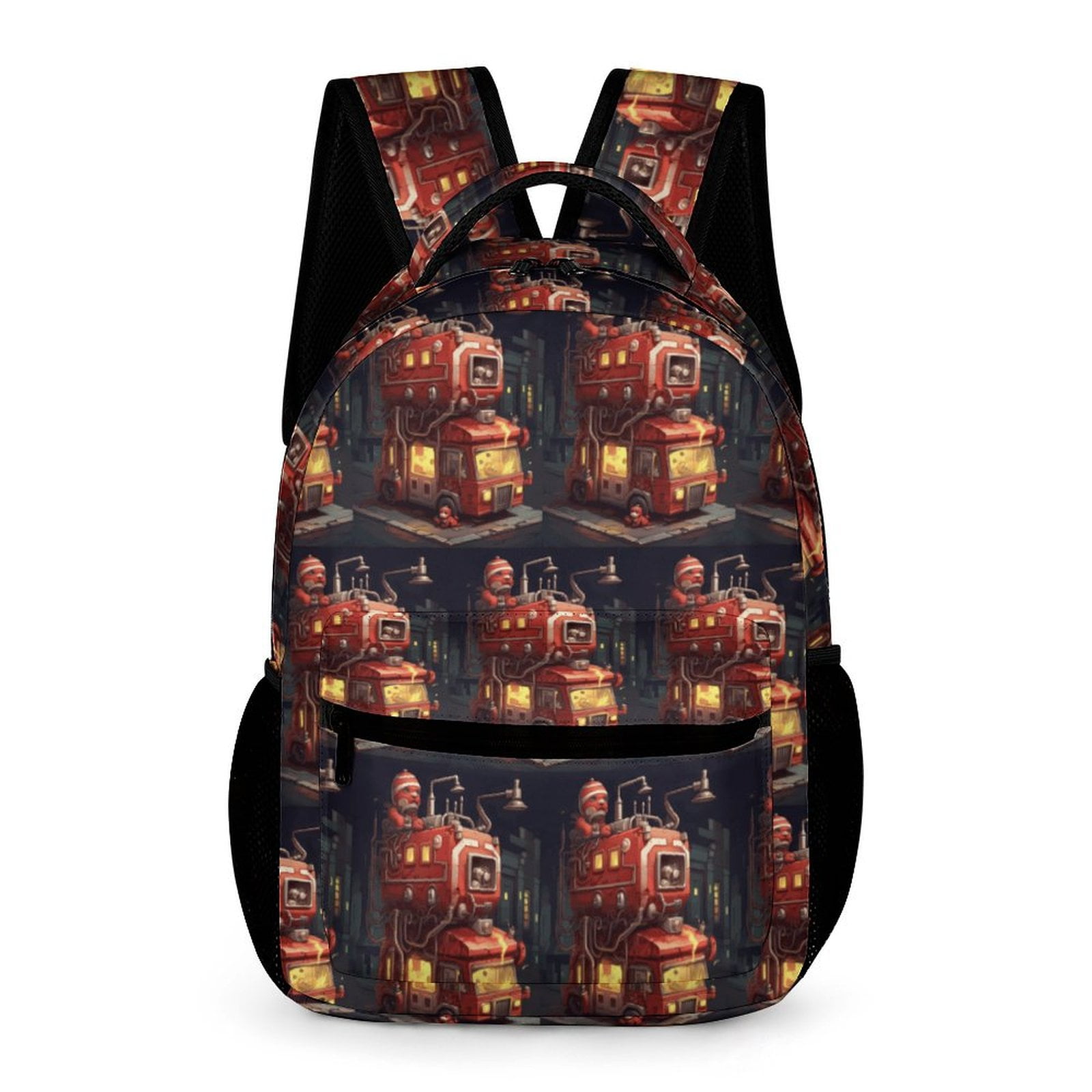 Colorful CarsBackpack Purse with Multiple Pockets Personalized Travel ...