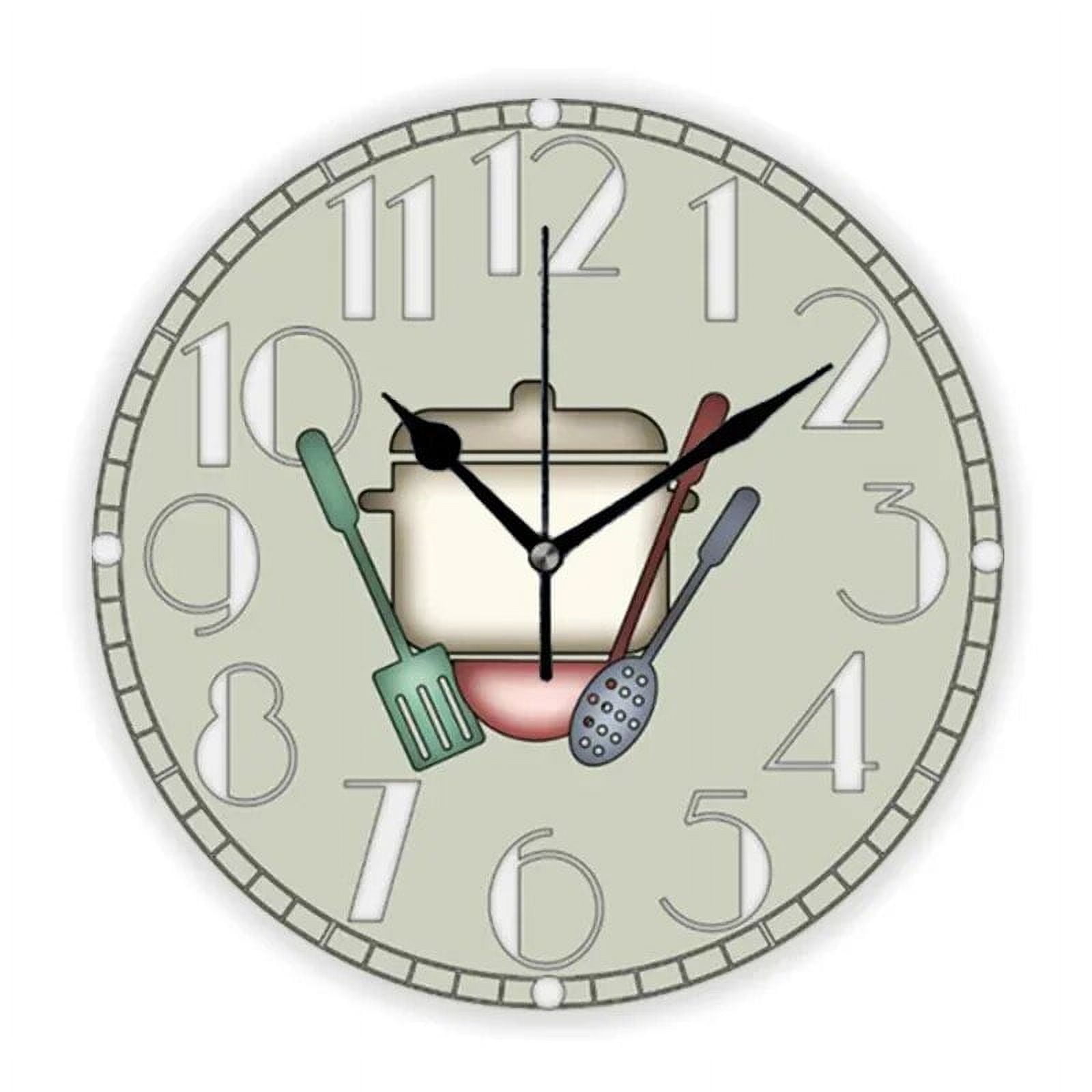 Colorful Cartoon Baker Bakery Cupcake Donut Pastry Chef Wall Clock ...