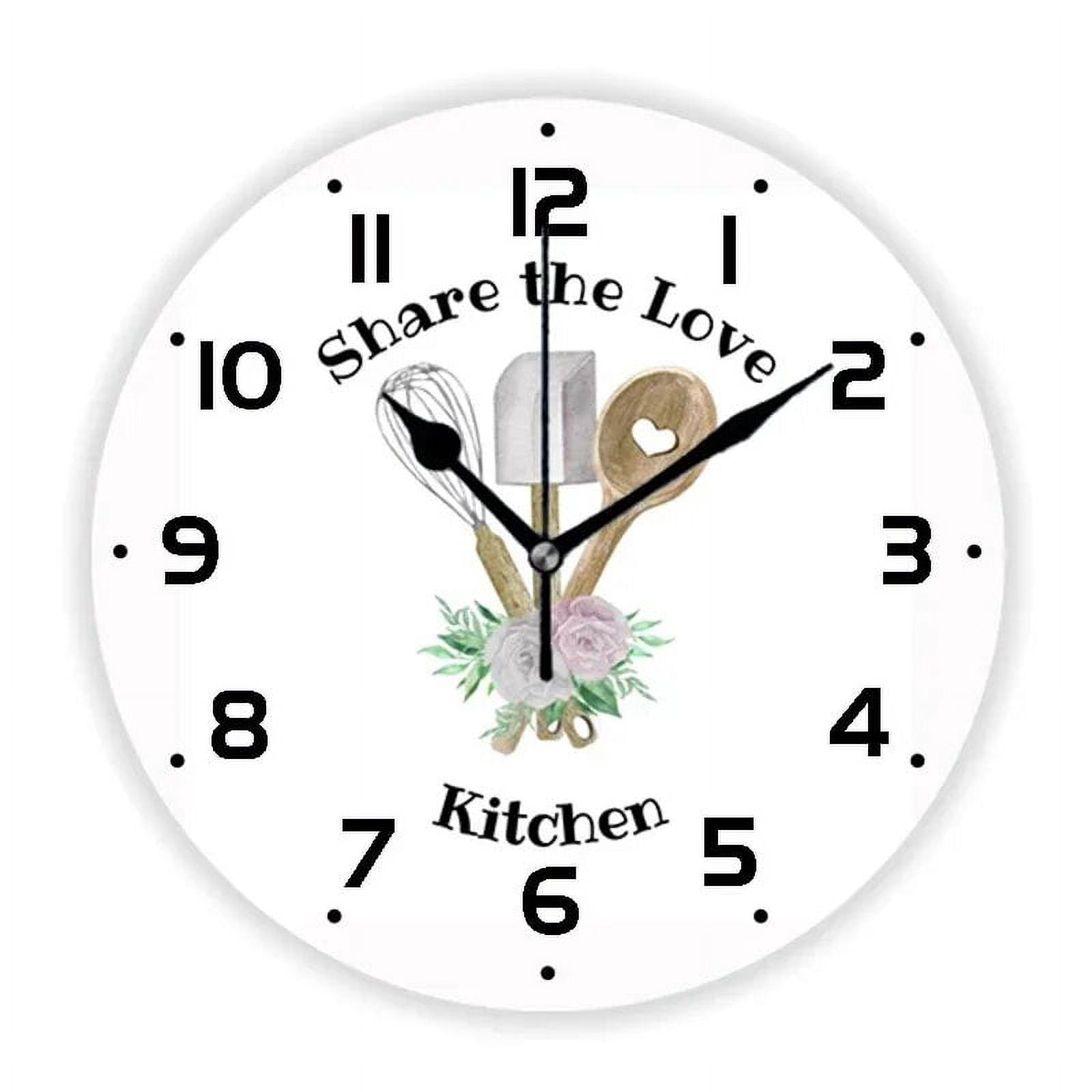 Colorful Cartoon Baker Bakery Cupcake Donut Pastry Chef Wall Clock ...