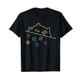 Colorful Cartoon Cat Neon T-Shirt for Fun and Creative Expression ...