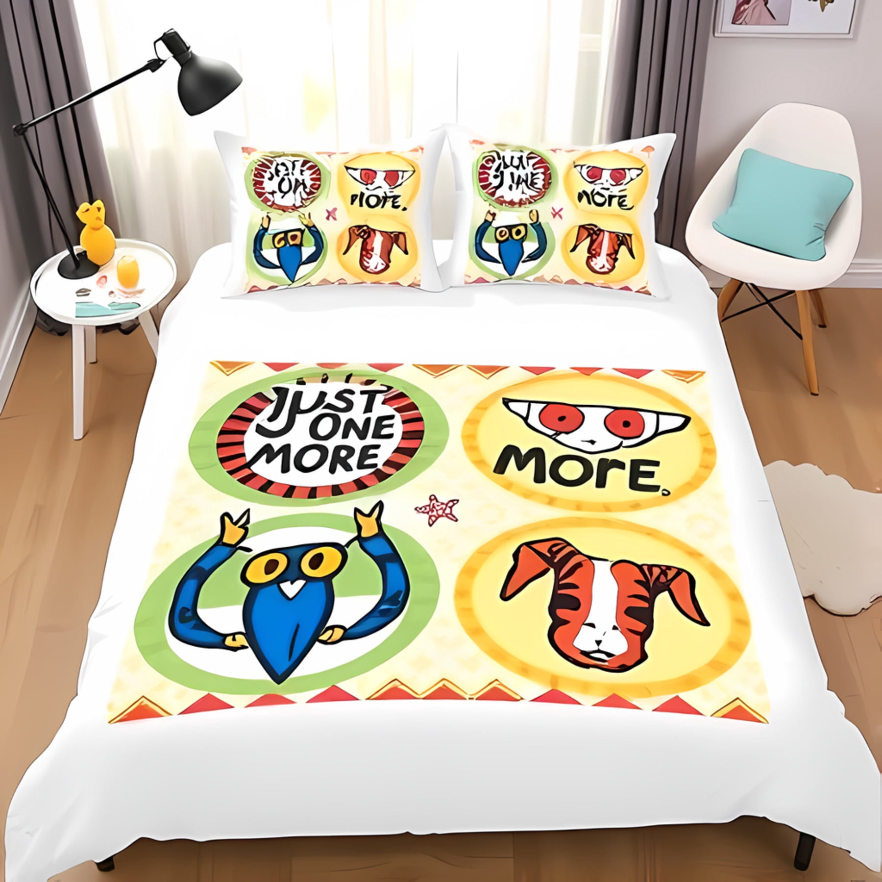 Colorful Cartoon Character 3-Piece Duvet Cover Set - " I'm More ...