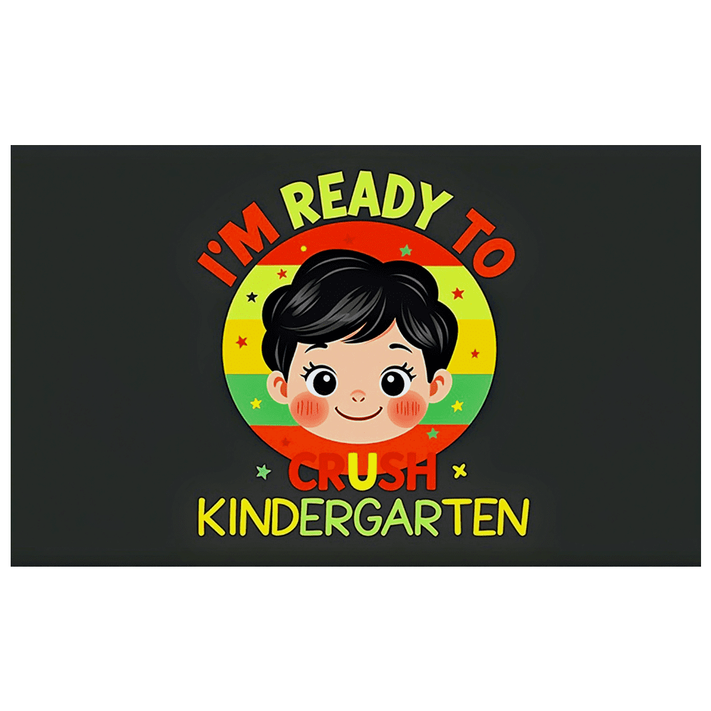 Colorful Cartoon Character Banner for Kindergarten Celebration ...