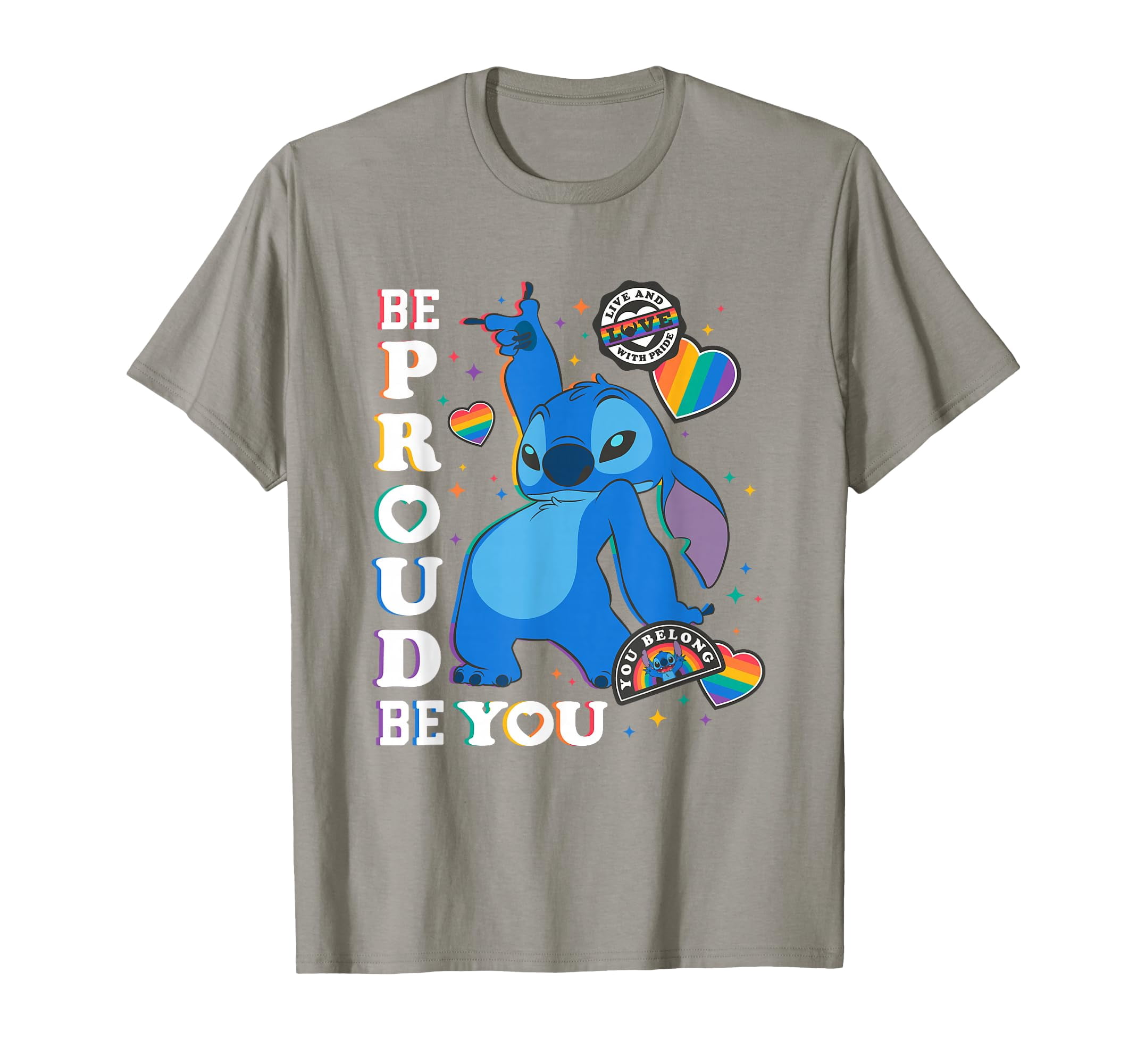 Colorful Cartoon Character Be You Rainbow Stickers T-Shirt for Pride ...