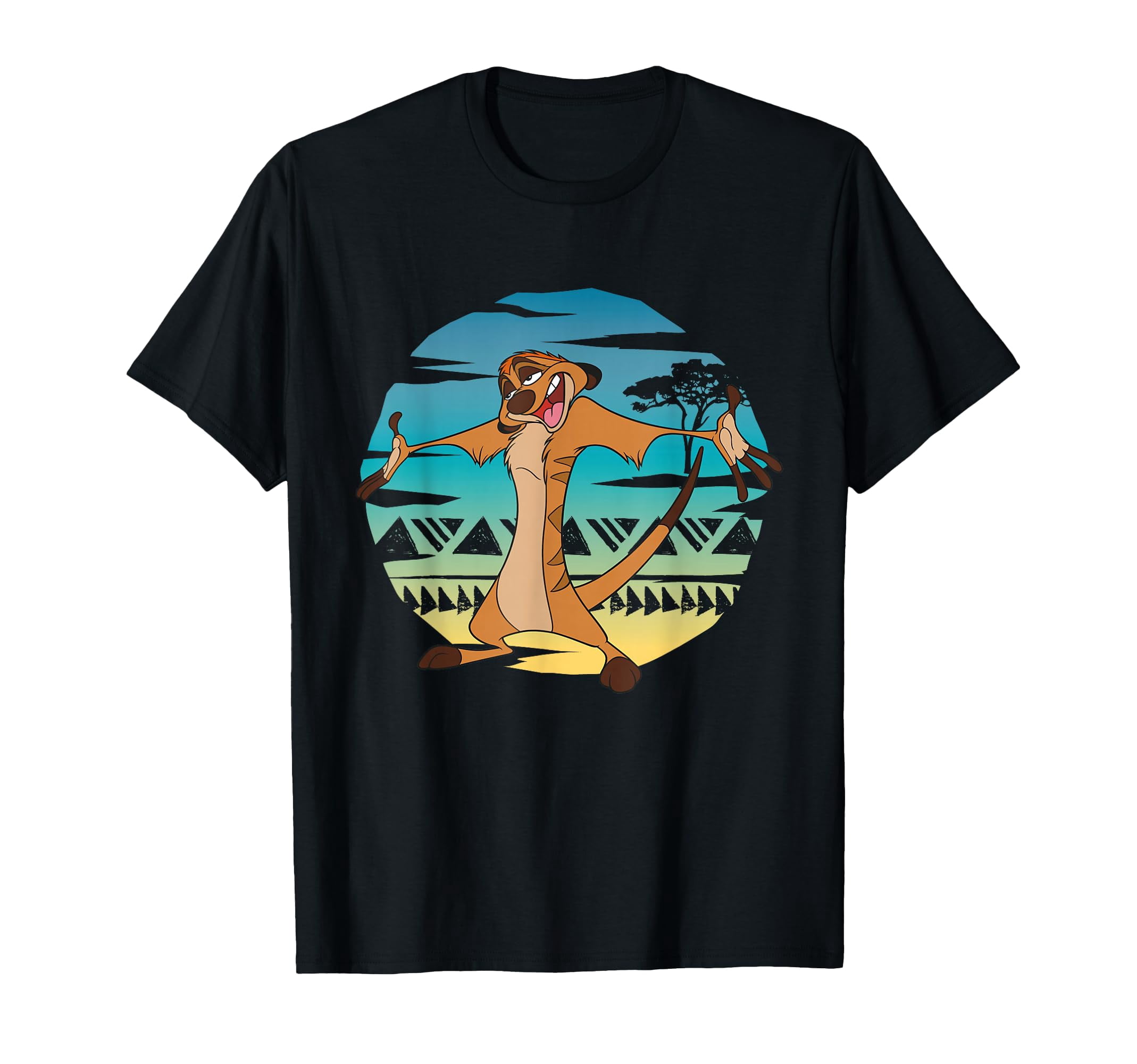 Colorful Cartoon Character Landscape Design T-Shirt for Retro Style ...
