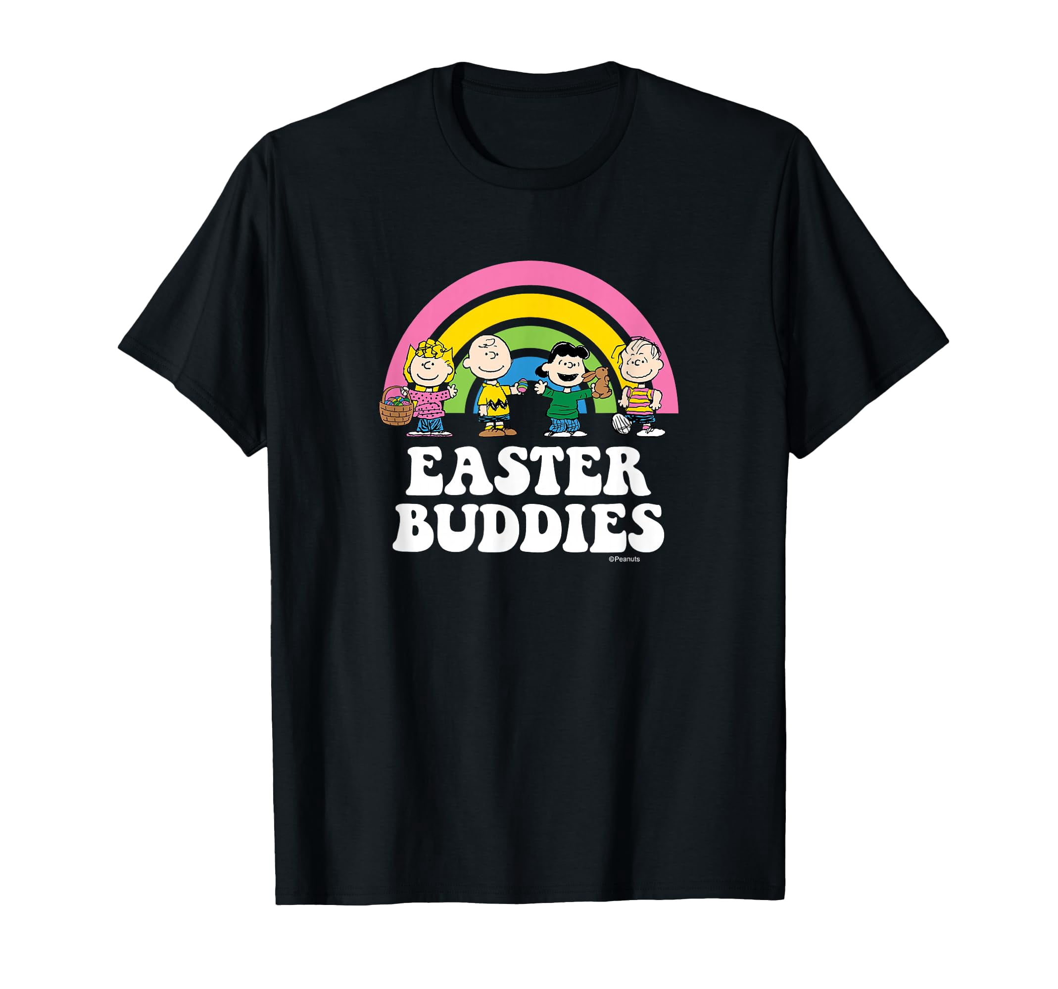 Colorful Cartoon Characters Easter Buddies T-Shirt for Fun Spring ...
