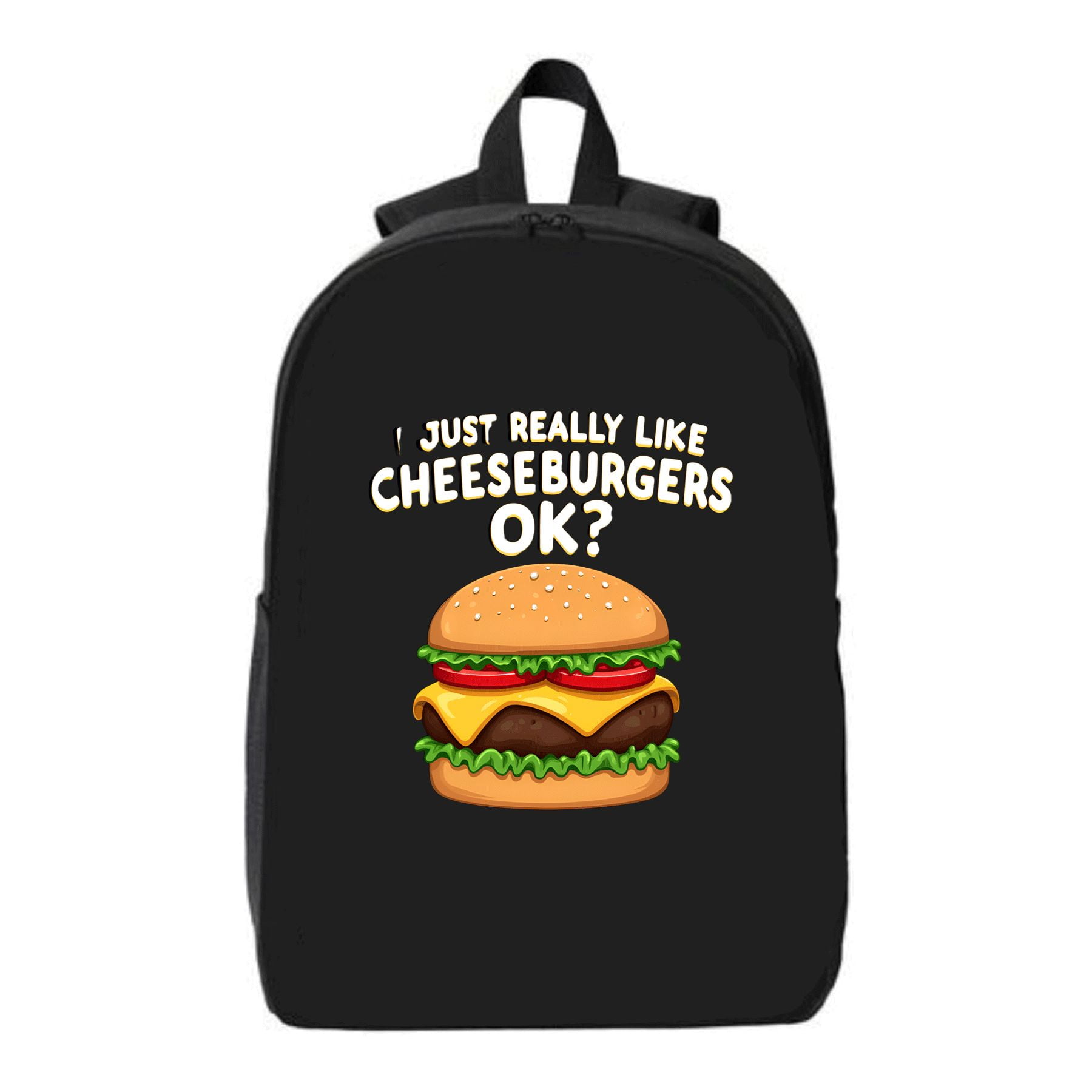 Colorful Cartoon Cheeseburger Laptop Backpack - Fits 15 " Laptop & iPad ...