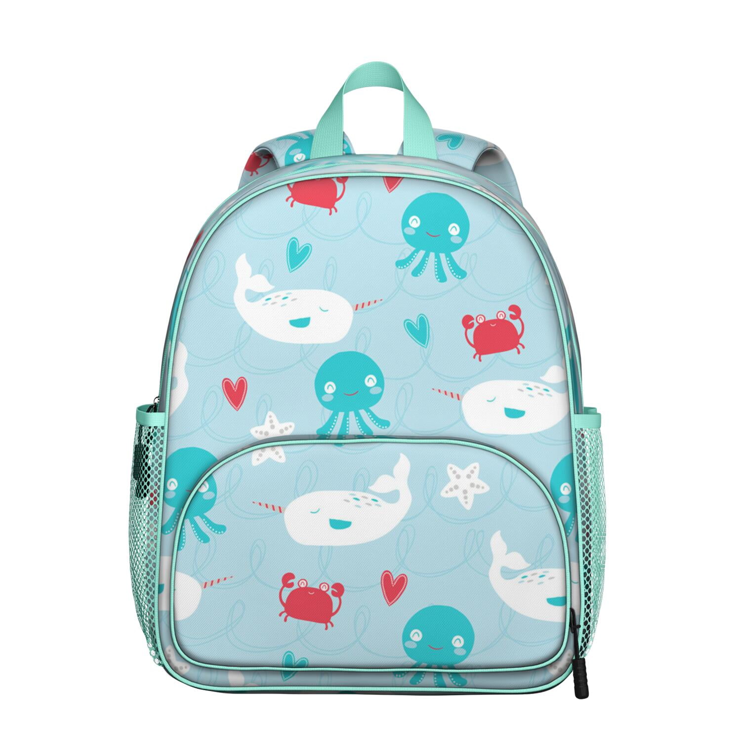 Colorful Cartoon Crab Student Backpack - Waterproof Lightweight School ...
